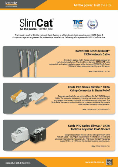 SlimCat CAT6 Sales & Marketing Kit - Kordz Australia